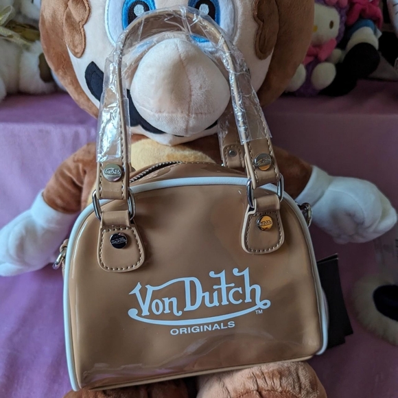 Von Dutch | Bags | Von Dutch Mini Purse Tan | Poshmark